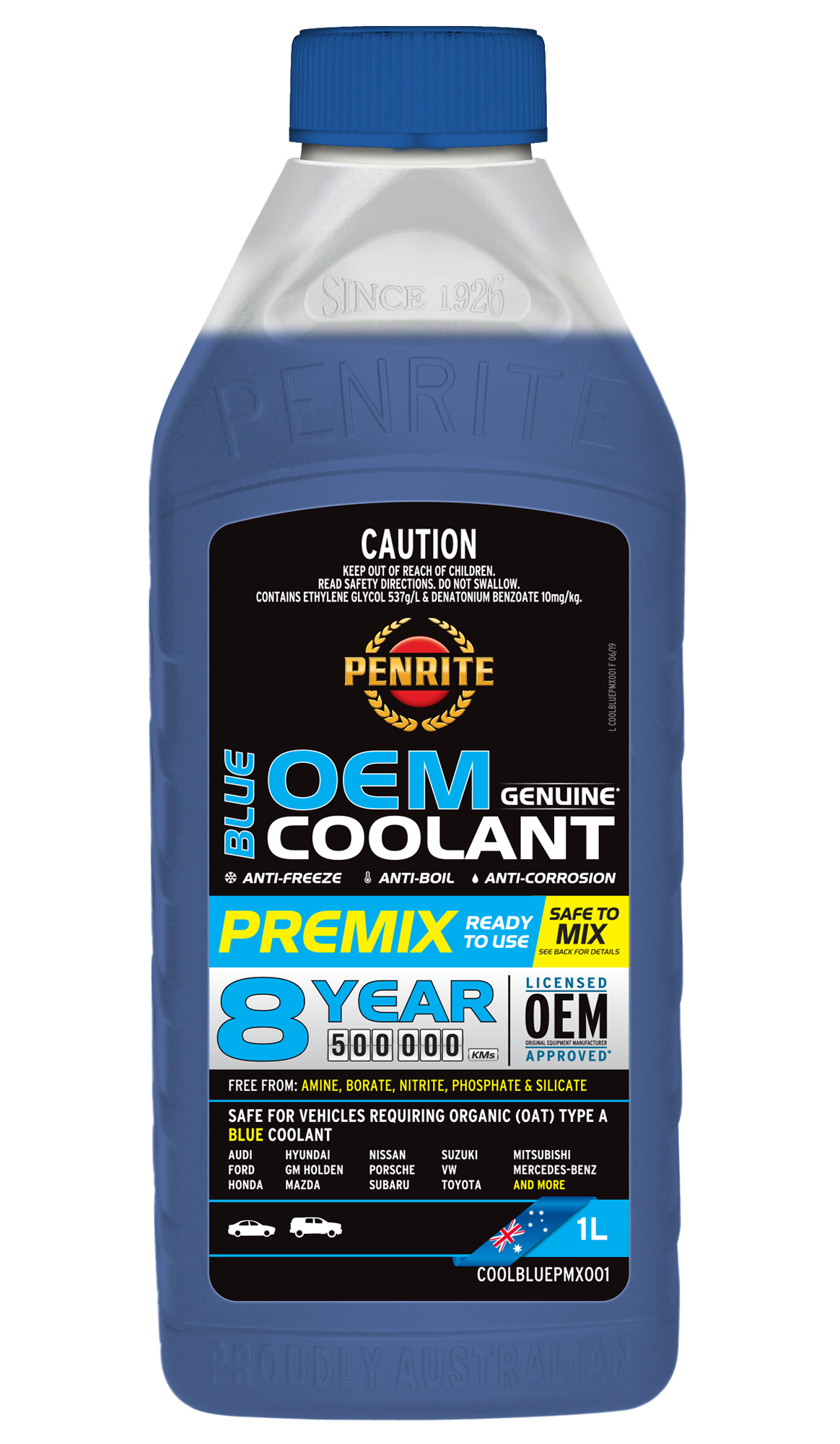 BLUE OEM COOLANT PREMIX | Penrite Oil