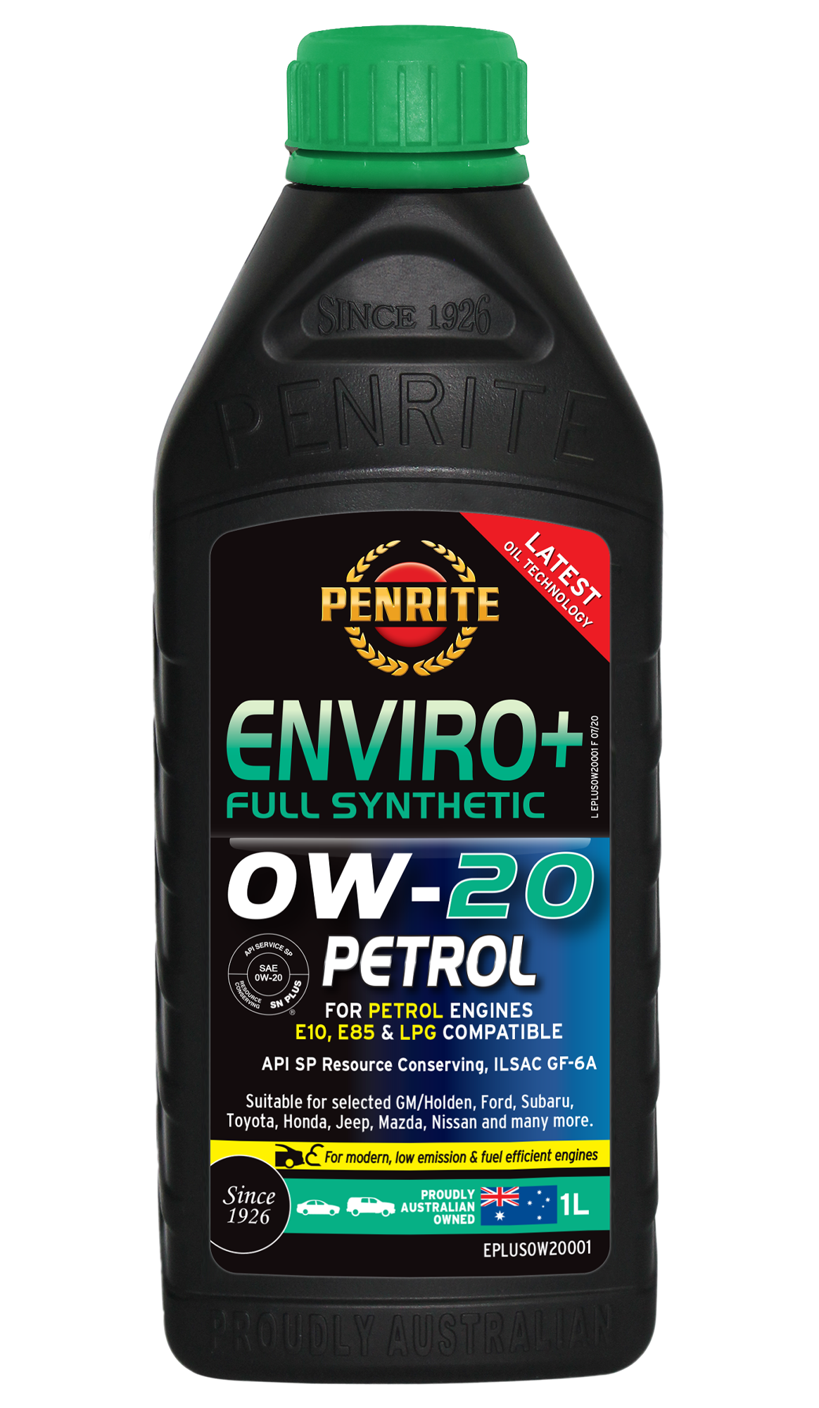 ENVIRO+ 0W-20 (FULL SYN.) | Penrite Oil