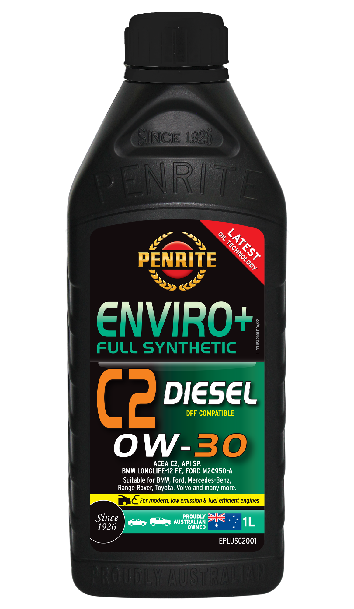 ENVIRO+ C2 0W-30 (FULL SYN.) | Penrite Oil