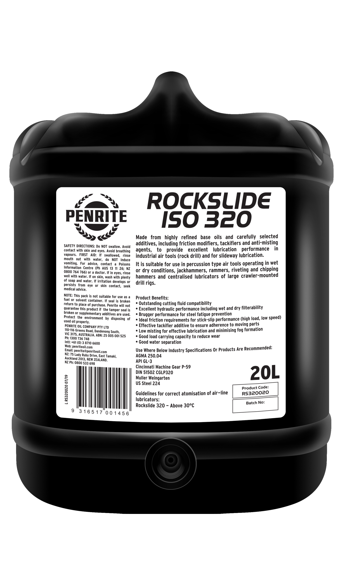 ROCKSLIDE ISO 320 | Penrite Oil