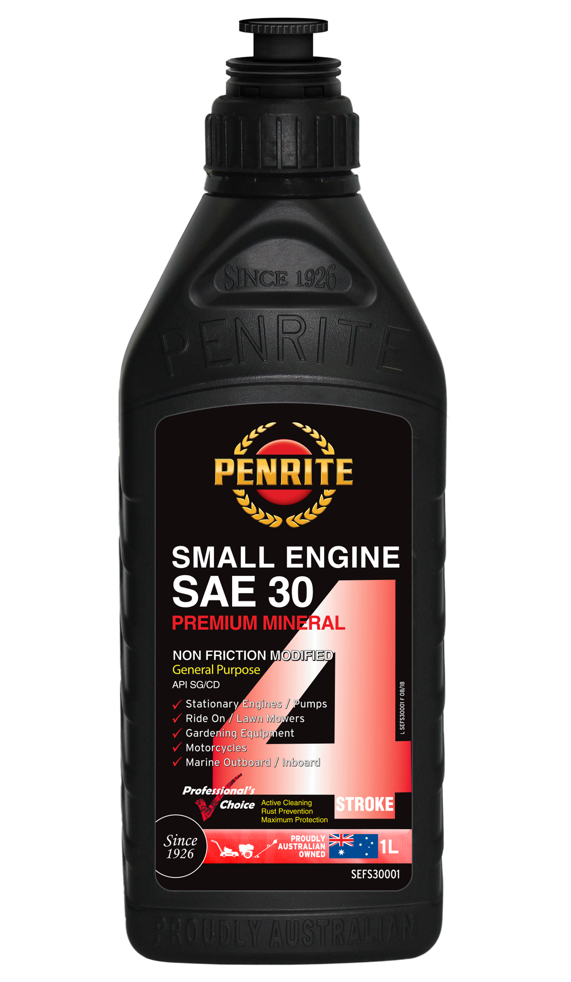 SMALL ENGINE 4 STROKE SAE 30 (Mineral) | Penrite Oil
