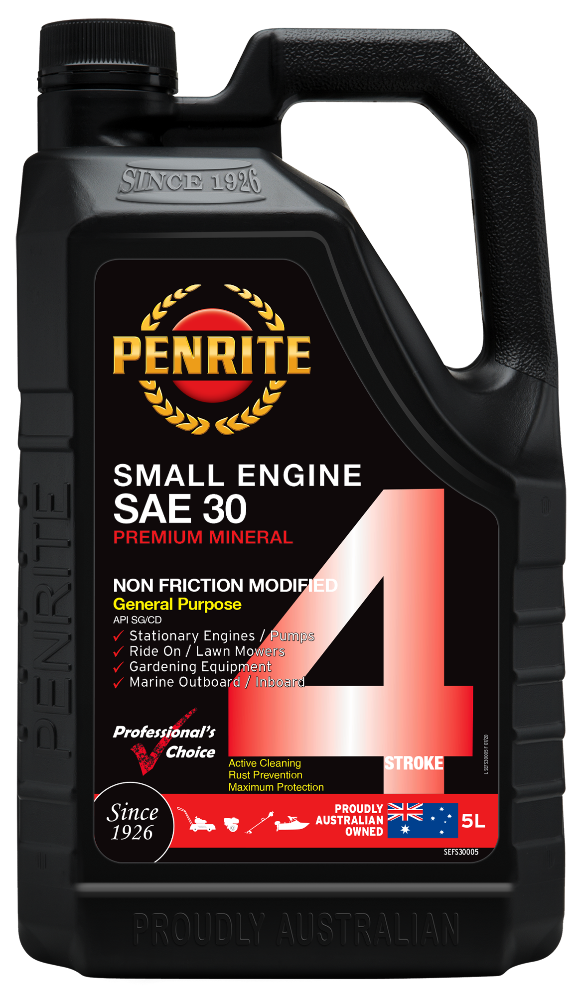 SMALL ENGINE 4 STROKE SAE 30 Mineral Penrite Oil SMALL ENGINE 4 STROKE SAE 30 Mineral Penrite Oil