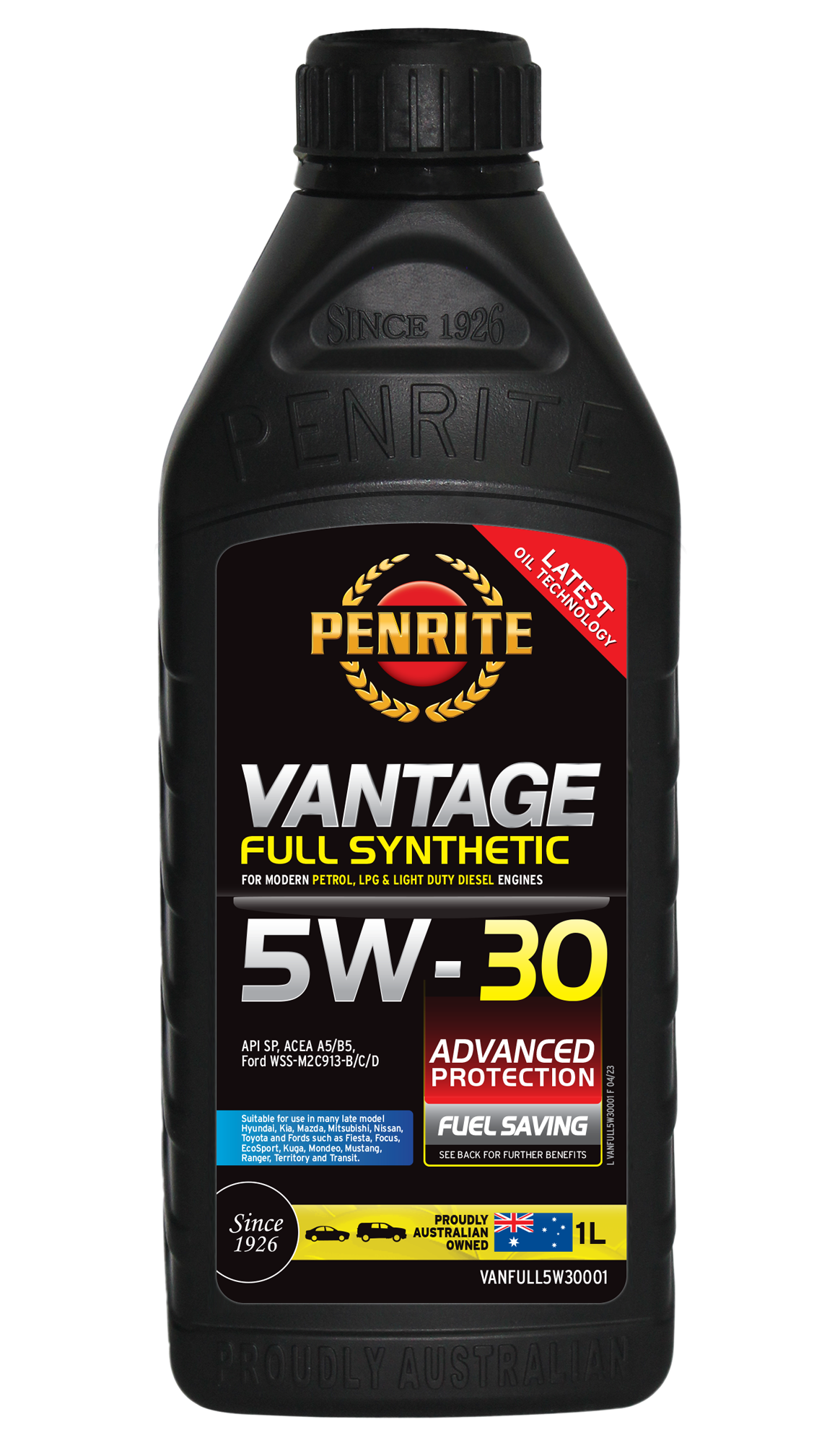 VANTAGE FULL SYNTHETIC 5W-30 | Penrite Oil